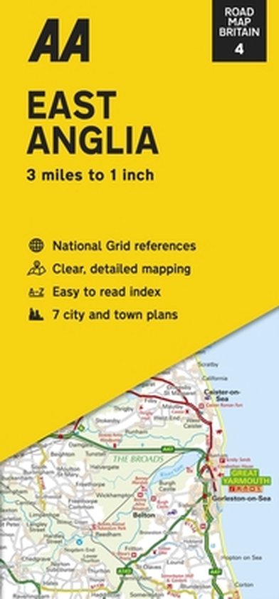 Road Map Britain 04 East Anglia 1 : 200 000 | bol.com