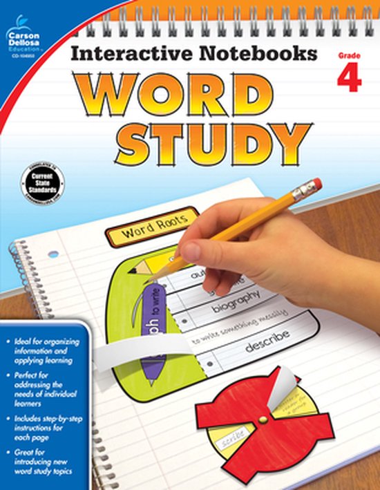 Interactive Notebooks Word Study, Grade 4, Carson-Dellosa Publishing ...