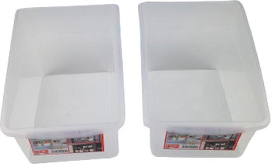 Sorteerbakken voor kast of koelkast - Transparant - Kunststof - 24 x 15 ...