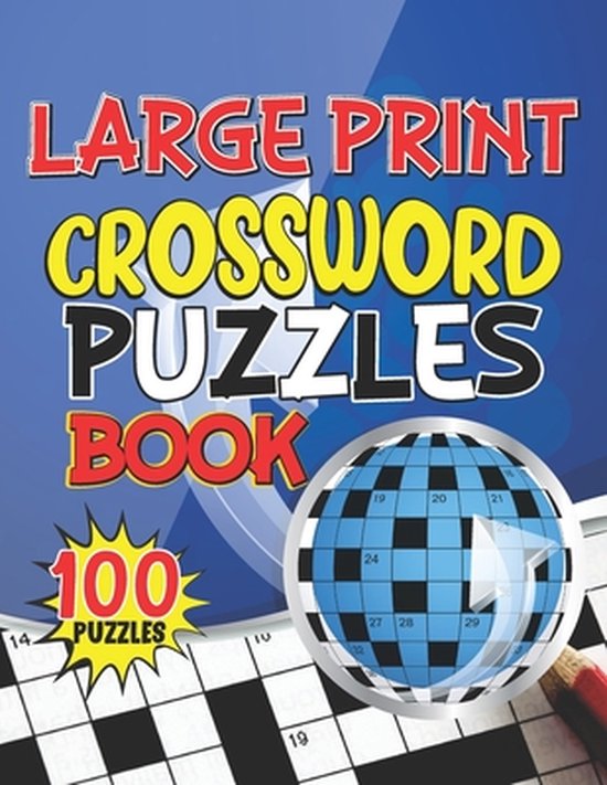 Large Print Crossword Puzzles Book 100 Puzzles: Crossword Puzzle Books ...