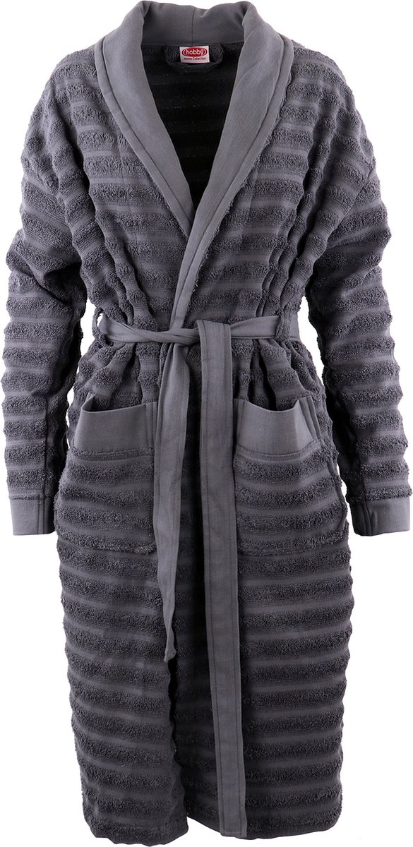 Badjas antraciet Wave | bol