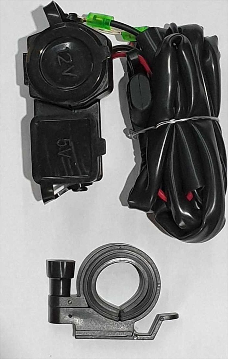 Claw 12V dubbele USB + sigaretten aansluiting voor stuur | USB Motor ...