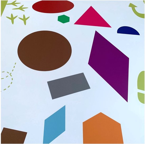 VORMENMAT - 300 x 75 cm - Vormen - Figuren - Rekenen - Peuter - Kleuter ...