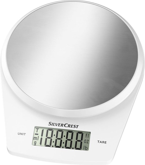 Balance de cuisine Silvercrest - Ronde - Wit - Acier inoxydable - Belle ...