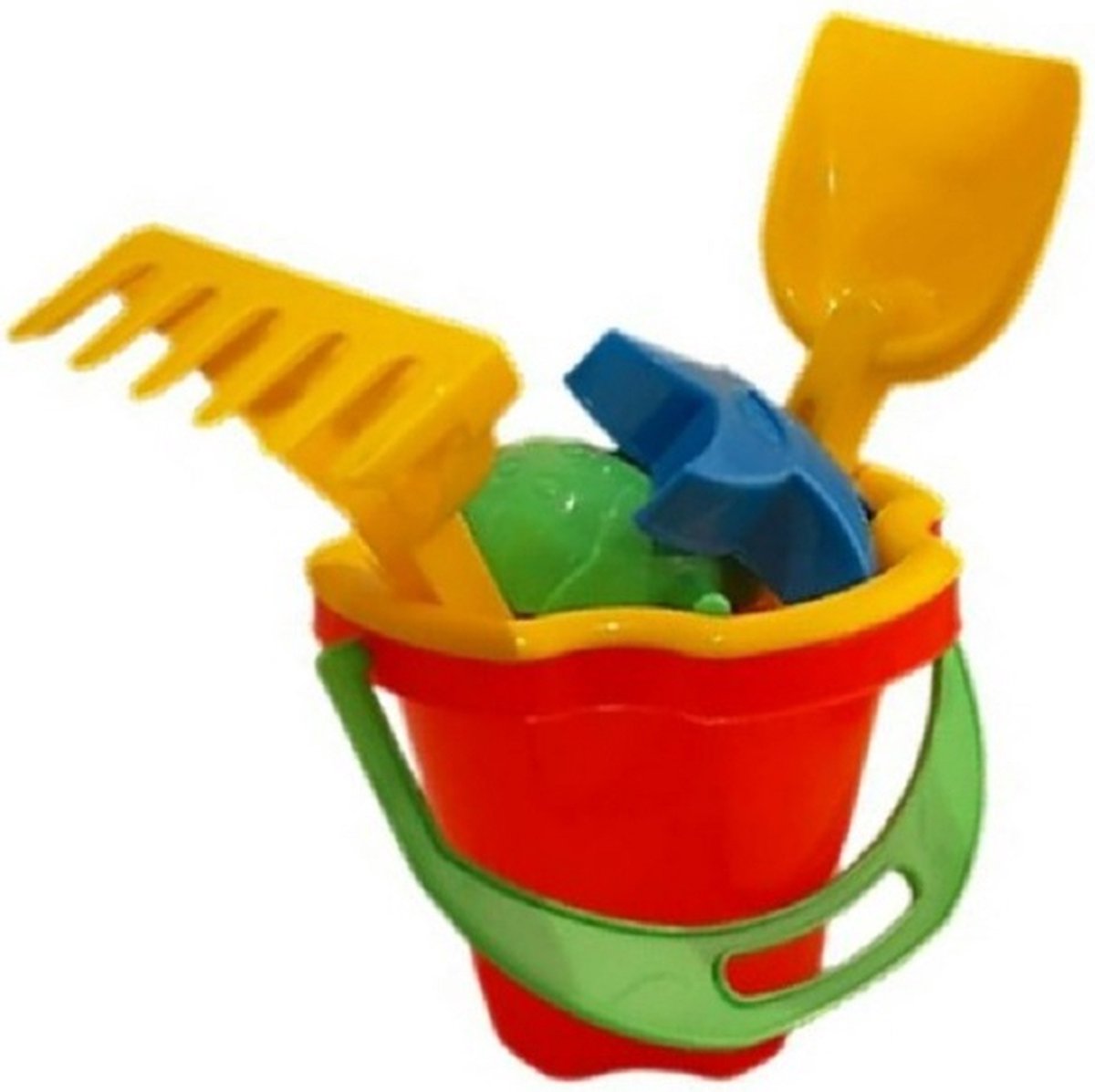 Strandset in Emmer met Zeef 6 Zandvormen, Schep, Hark Etc. - Zandbak ...