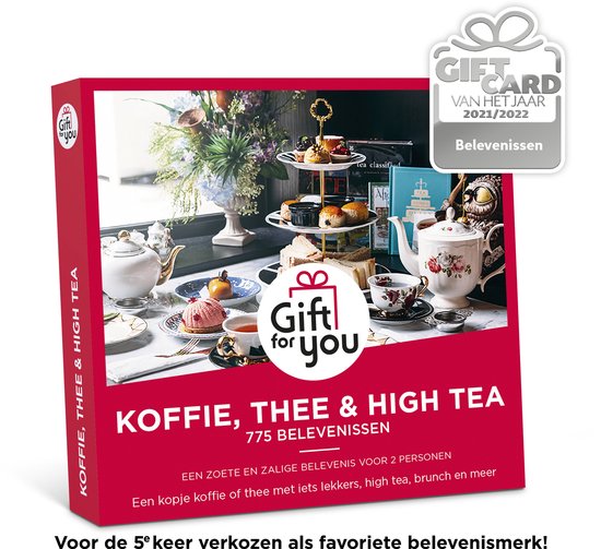 GiftForYou Cadeaubon - Koffie, Thee & High Tea | bol