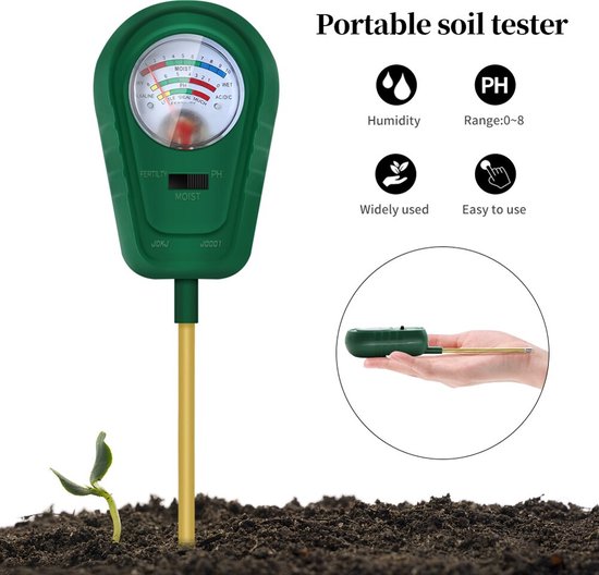 3 In 1 - Vochtmeter - Ph Meter - Vochtmeter Planten - Ph Meter Grond ...