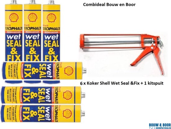 Combideal - illbruck Shell Wet Seal & Fix - 310 ML - 6 x koker zwart ...