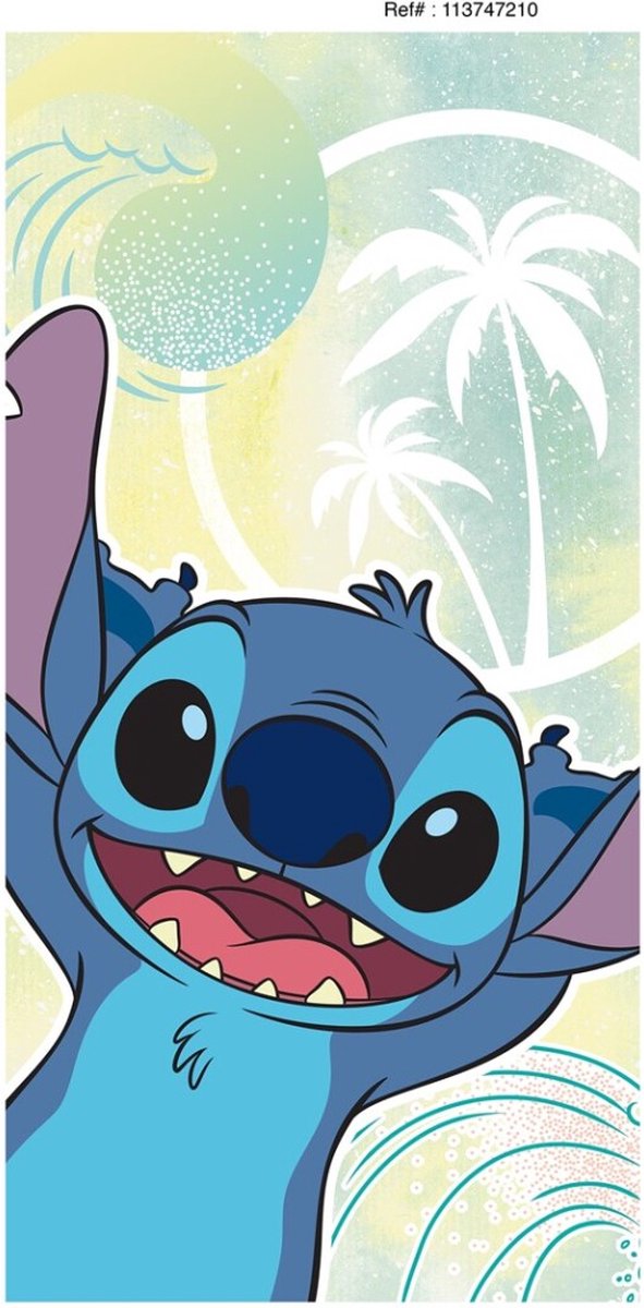 Disney Lilo en Stitch Strandlaken Stitch Smile - 70 x 140 cm - Katoen ...