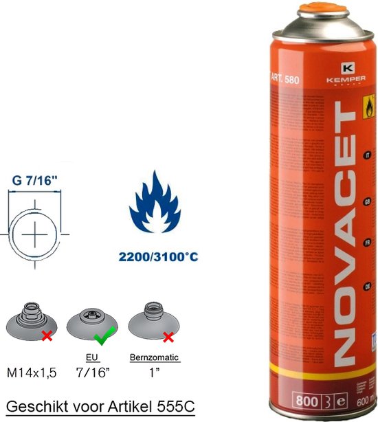 Kemper Hardsoldeer / Lasset - Standaard - “Novacet” 3100 graden voor oa ...