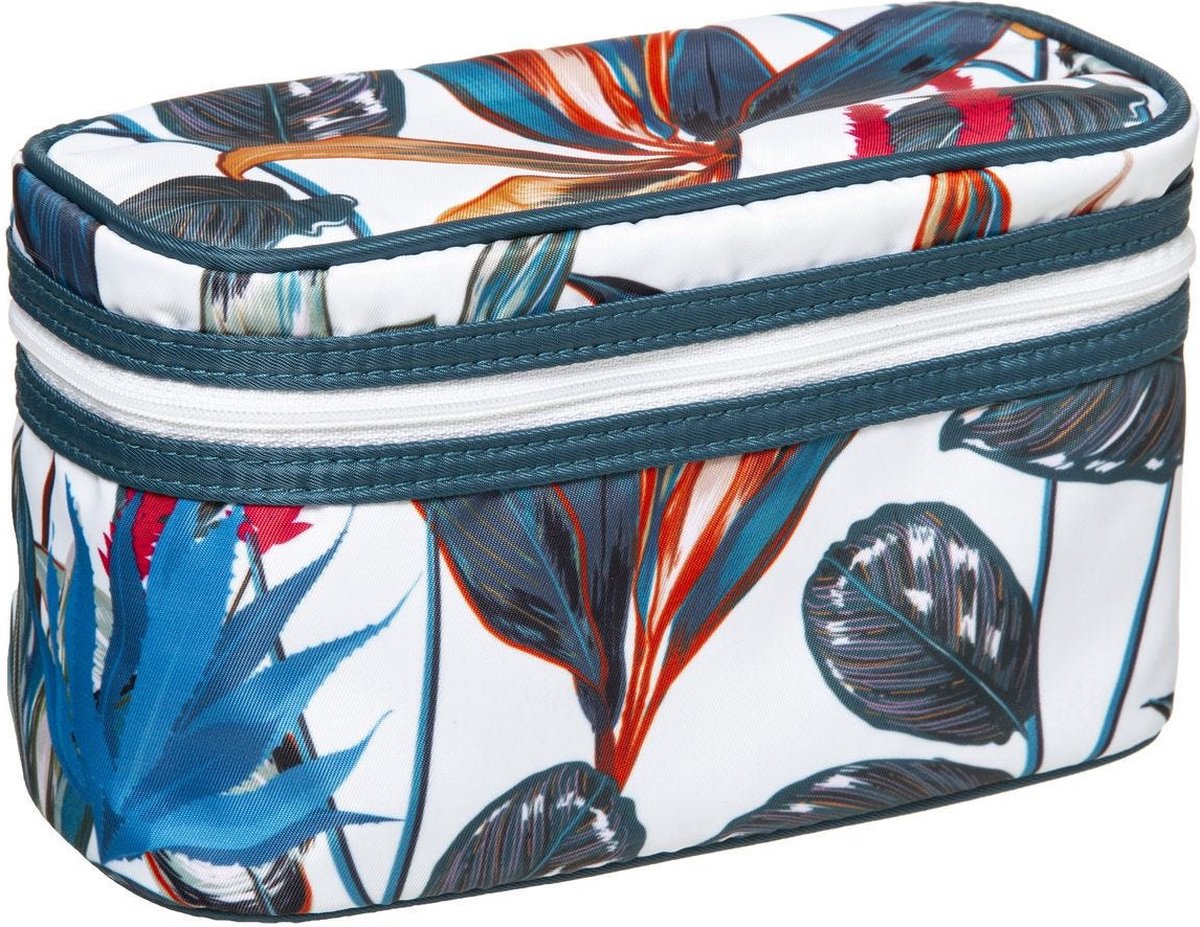 Set van 4x toilettassen/make-up/opberg tasjes jungle planten print ...