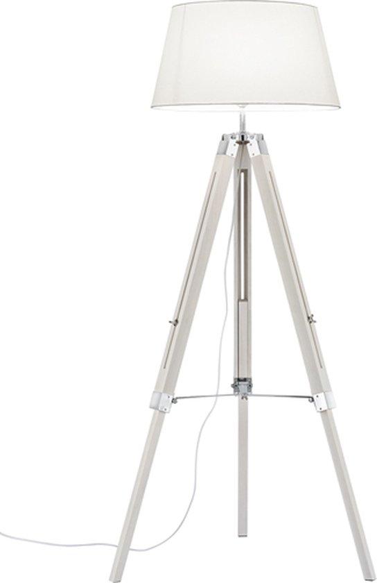Reality Tripod - Vloerlamp Modern - Wit - H:143cm - E27 - Voor Binnen ...