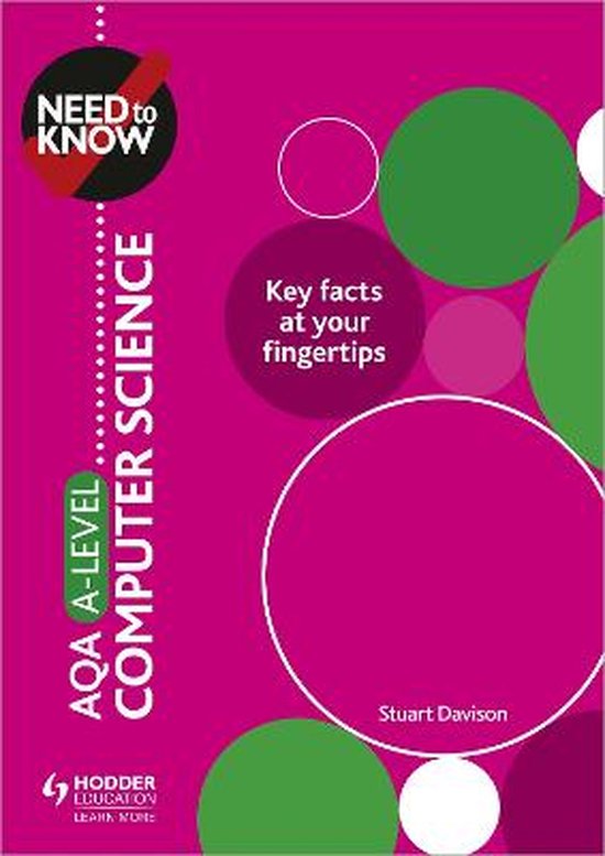 Need to Know: AQA A-level Computer Science | 9781510428560 | Stuart ...