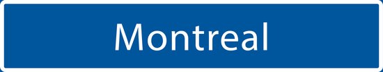 Plaque de rue de Montréal| Plaque de rue de la ville| Panneau de ...
