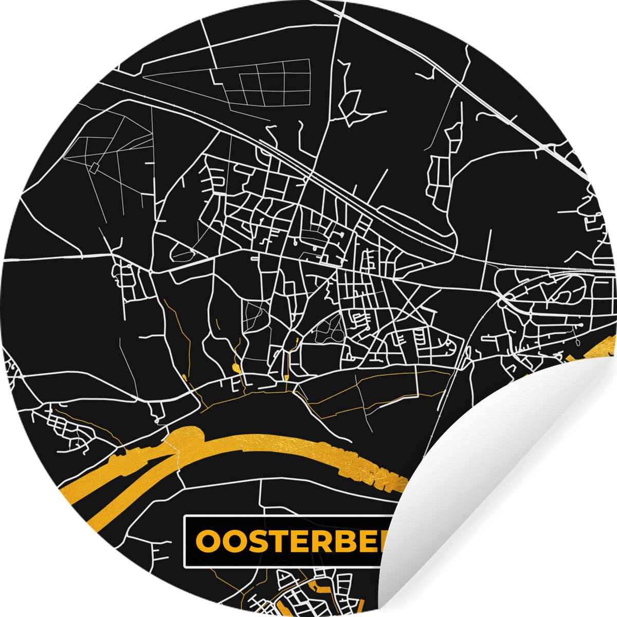 Wallpaper Circle - Oosterbeek - City Map - Map - Pays- Nederland - Map ...