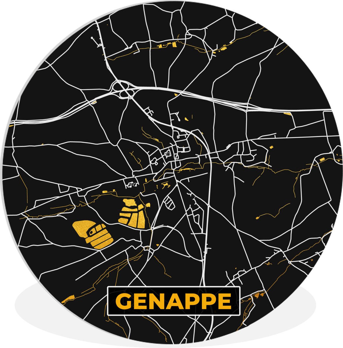 Wall Circle - Wall Circle Indoor - Genappe - Map - Plan - Or - City Map ...