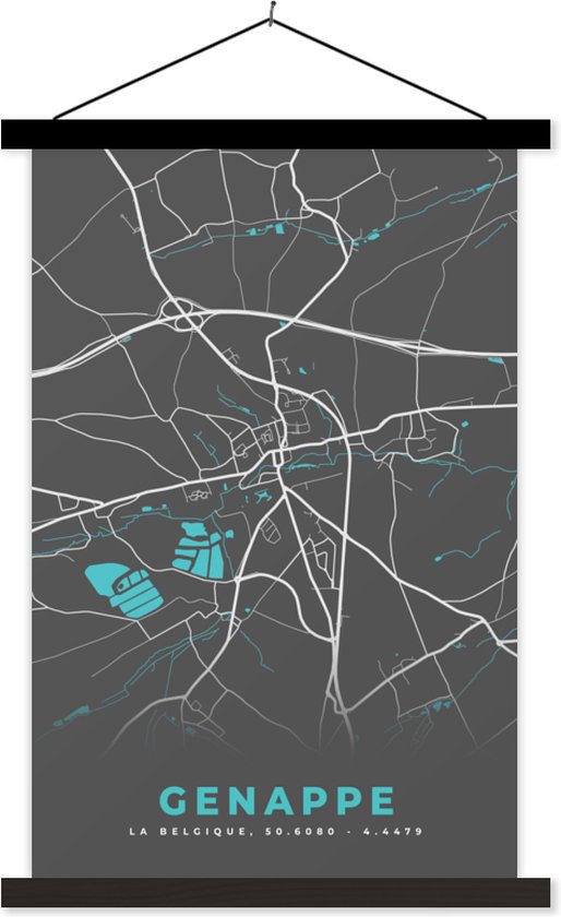 Porte-affiche avec affiche - Affiche scolaire - België - Genappe - Plan ...