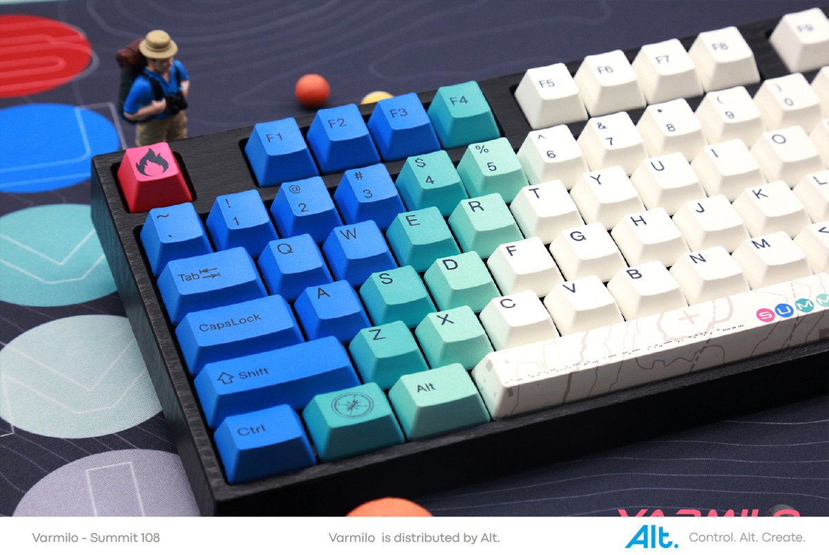 Varmilo VEA108 Summit R2 - Mechanical Keyboard - MX Silent Red Switches ...