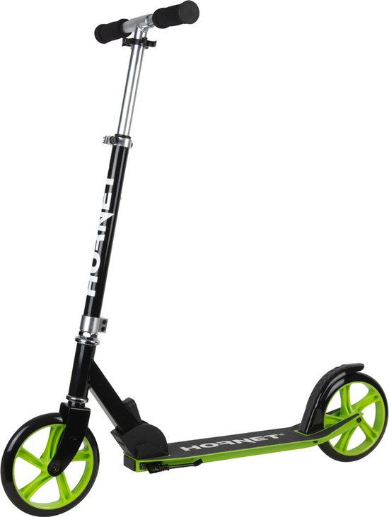 hudora hornet scooter step 200 - zwart groen | bol
