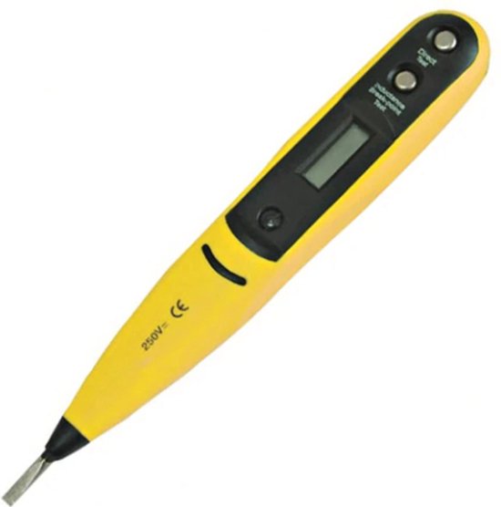 Digitale voltage tester - 12 tot 250V - Met LCD schermpje | bol