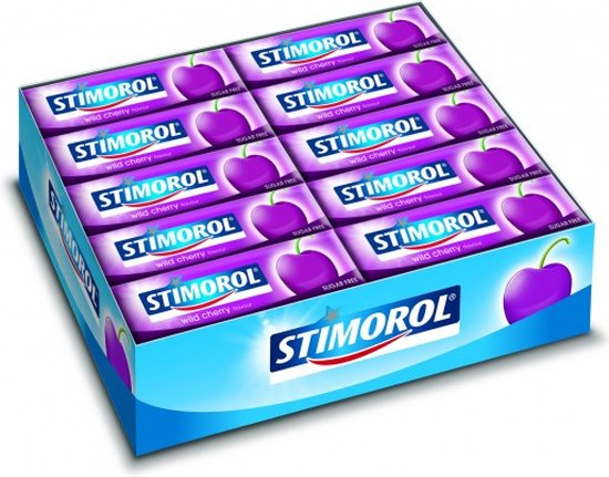 STIMOROL WILD CHERRY kauwgum X30 stuks = 1 display | bol