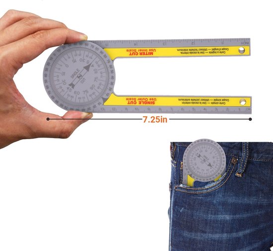 Hoekmeter - Verstelbaar - Gradenmeter - Gradenboog - Goniometer ...