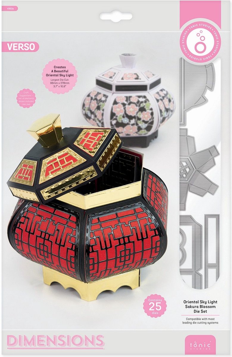 Tonic Studios Dimensions oriental lantern mal set Sakura blossom | bol