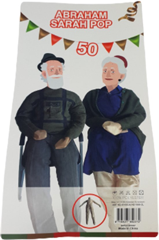 Opvulpop Abraham of Sarah - Taupe - Polyester - One Size - Feest - 50 ...