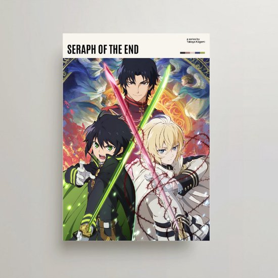 Anime Poster - Seraph of the End Poster - Minimalist Poster A3 - Seraph ...