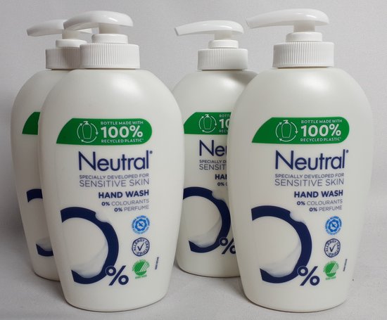 Neutral - Handzeep - Met Pomp - Hand Wash - Sensitive Skin - 250ml x 4 ...