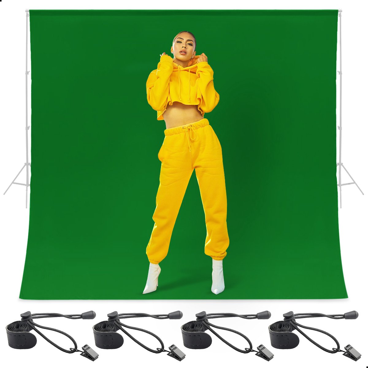 PIXETOOL Green Screen Doek 200 x 150cm - Achtergronddoek - Fotostudio ...