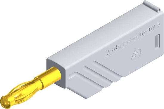 SKS Hirschmann LAS N WS Au Lamellenstekker Stekker, recht Stift-Ø: 4 mm ...