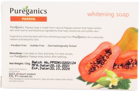Pureganics Papaya zeep, 135 gram | bol.com