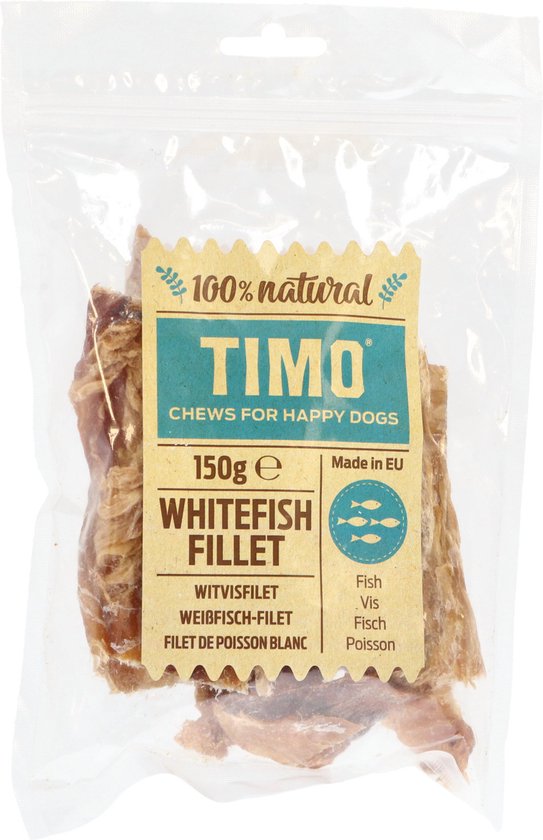 Timo Witvisfilet - Hondensnacks - 150 g | bol