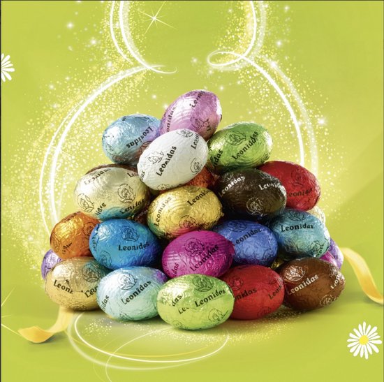 Leonidas Chocolade Paaseitjes Gemengd - Wit - 30 stuks | bol