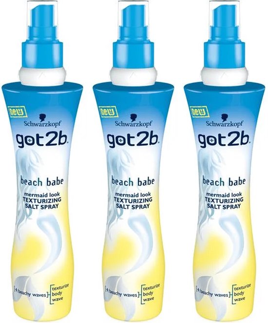 Schwarzkopf Got2b Beach Babe Mermaid Look Texturizing Salt Spray - Pak ...