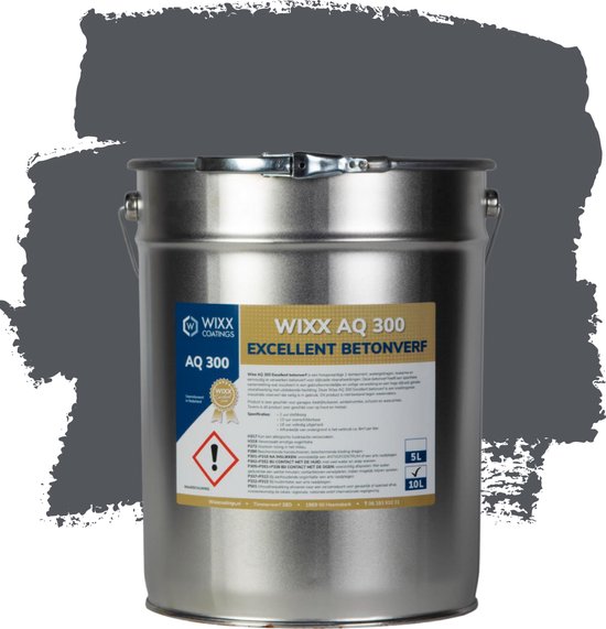 Wixx AQ 300 Excellent Betonverf Leigrijs RAL 7015 | 5L | bol.com
