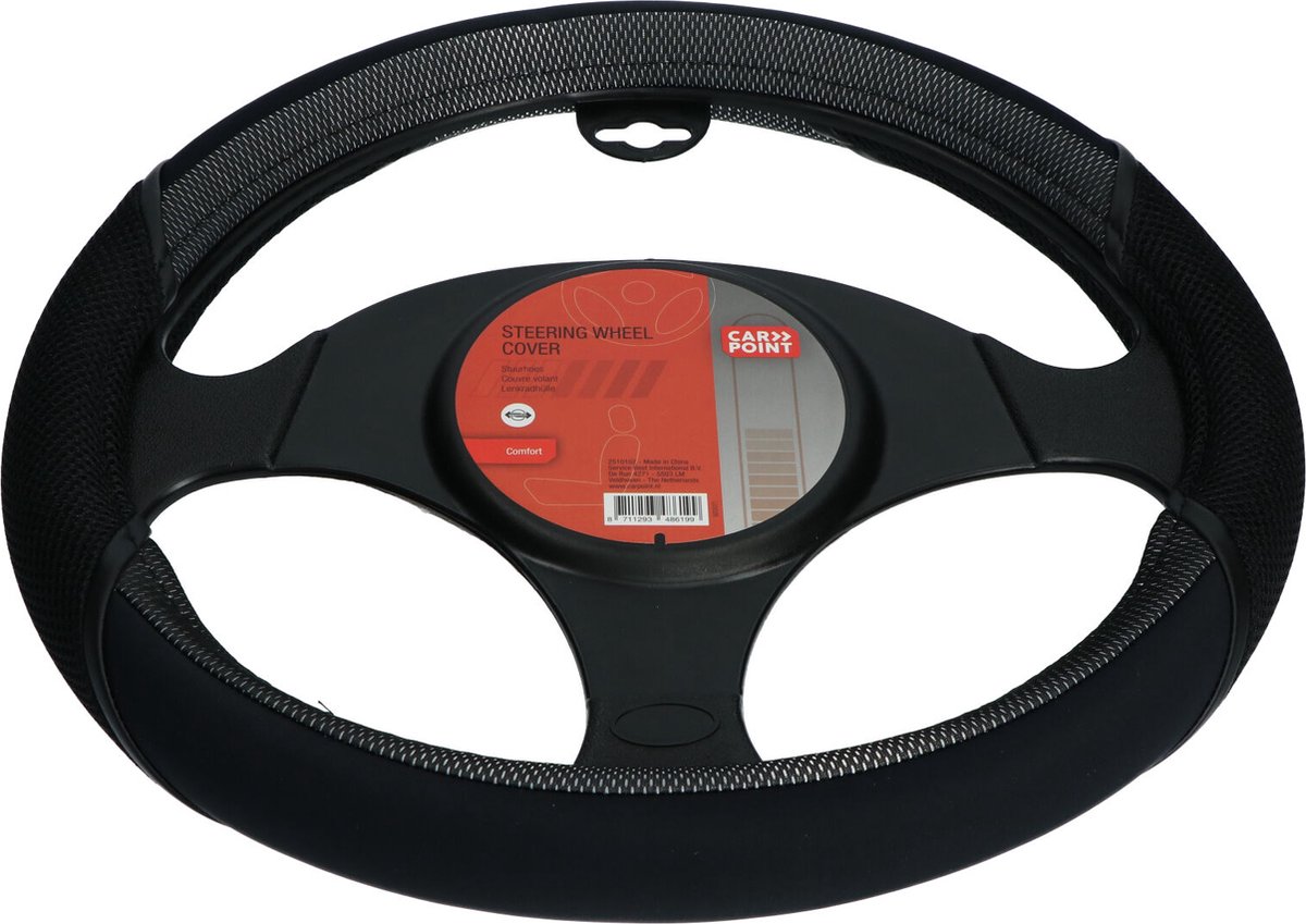 Carpoint Stuurhoes Auto - Comfort Zwart/Antraciet - Voor sturen met een ...