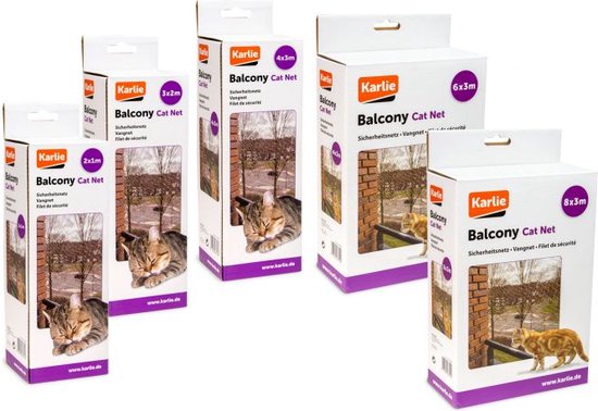 Katten balkonnet transparant transparant 4 x 3 m | bol