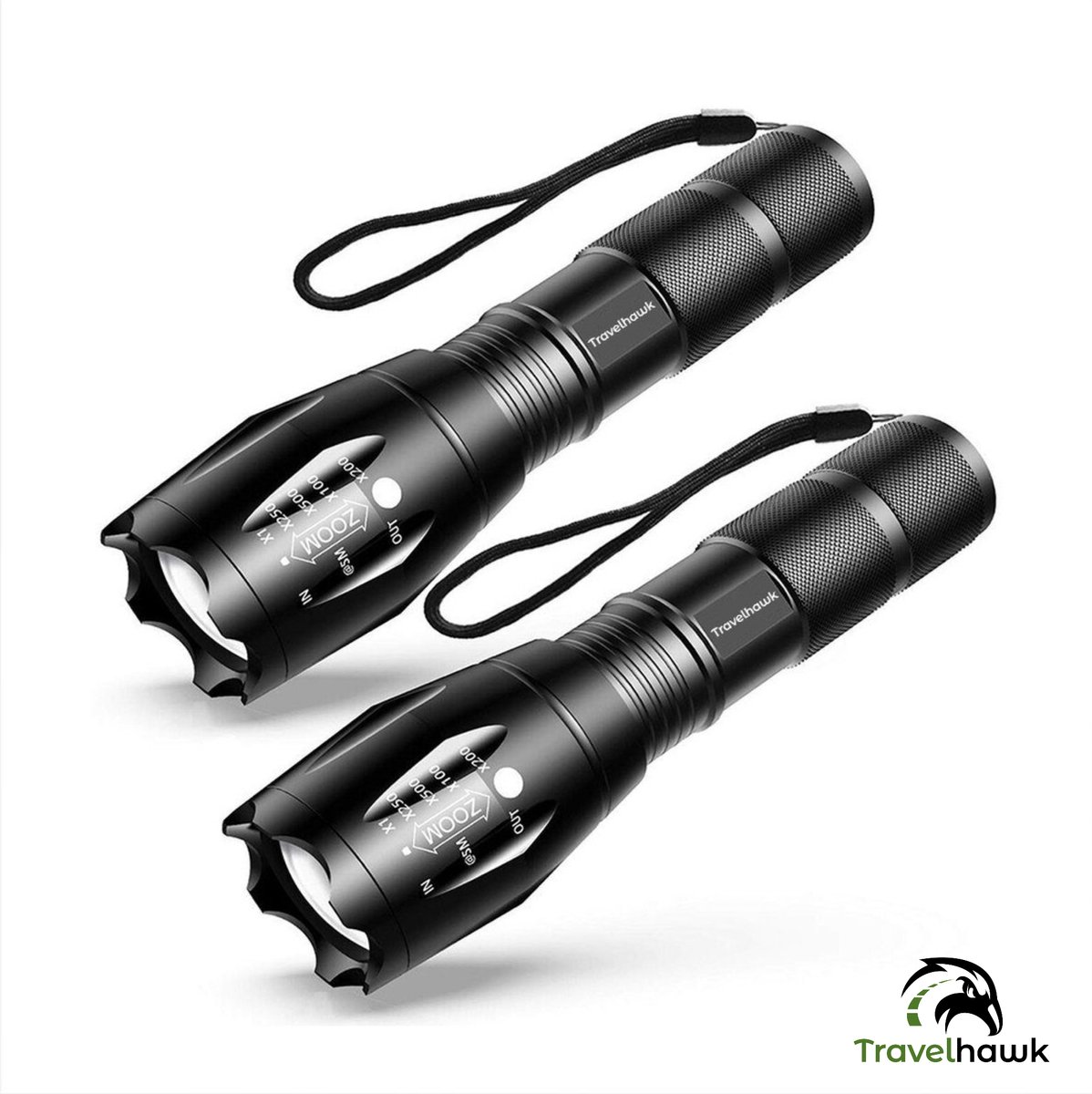 Travelhawk Zaklamp - Zaklamp Led - Zaklamp Militaire - 1000 Lumen ...
