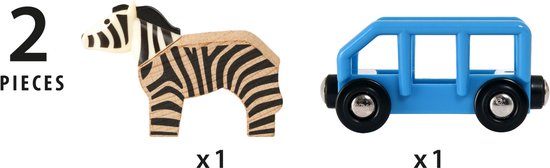 BRIO Wagon met zebra - 33967 | bol.com