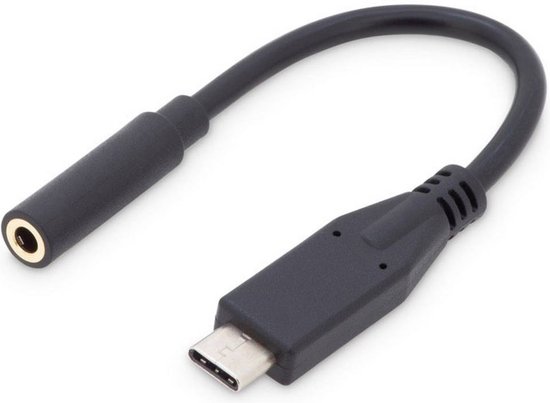 Digitus Audio Adapterkabel [1x USB-C stekker - 1x Jackplug female 3,5 ...