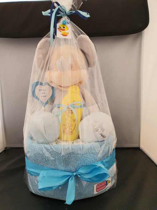 luiertaart Mickey mouse geboorte babyshower zwitsal | bol.com luiertaart Mickey mouse geboorte babyshower zwitsal | bol.com
