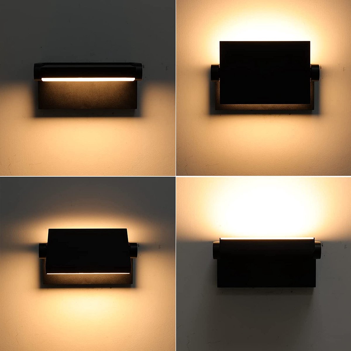 Moderne 24W LED Wandlamp voor Buiten - Sterke Metalen Constructie ...