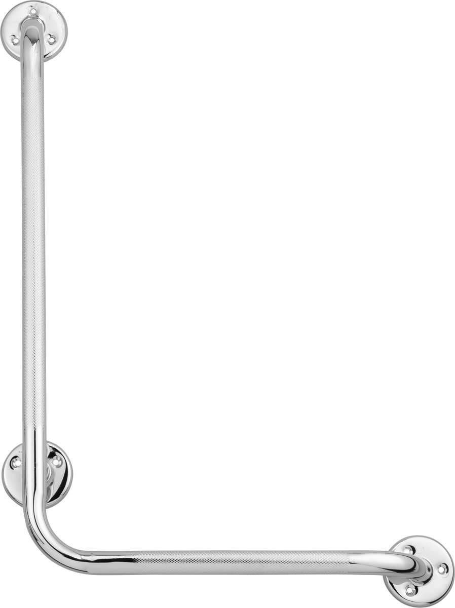 Wandbeugel chrome RVS look 90 graden gehoekt Links. Handgreep ...