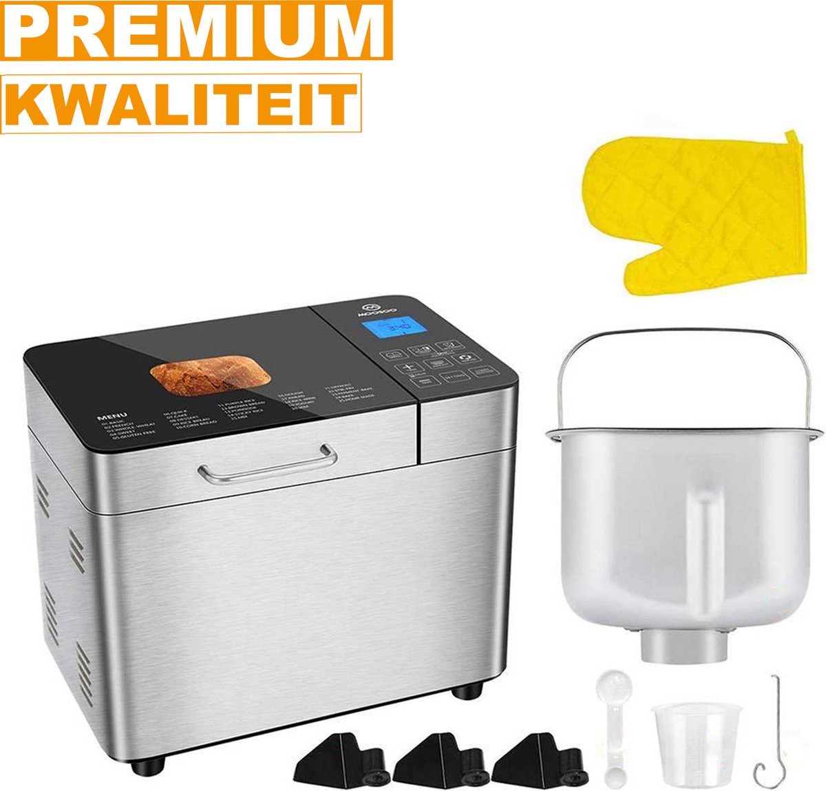 Happyment® Elektrische broodbakmachine - 25 in 1 - Premium Broodbak ...