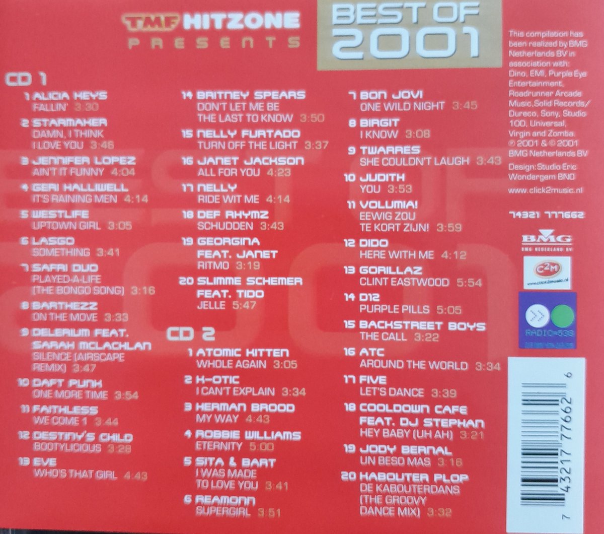 Various - Hitzone Tmf Best 2001, Diverse Artiesten | CD (album ...