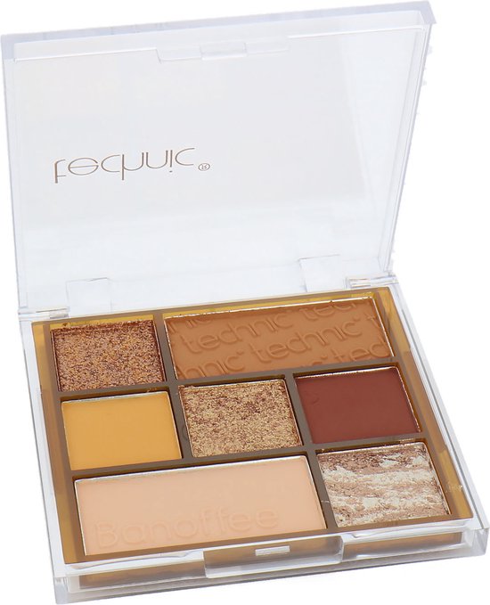 Technic Pressed Pigment Oogschaduw Palette - Banoffee | bol