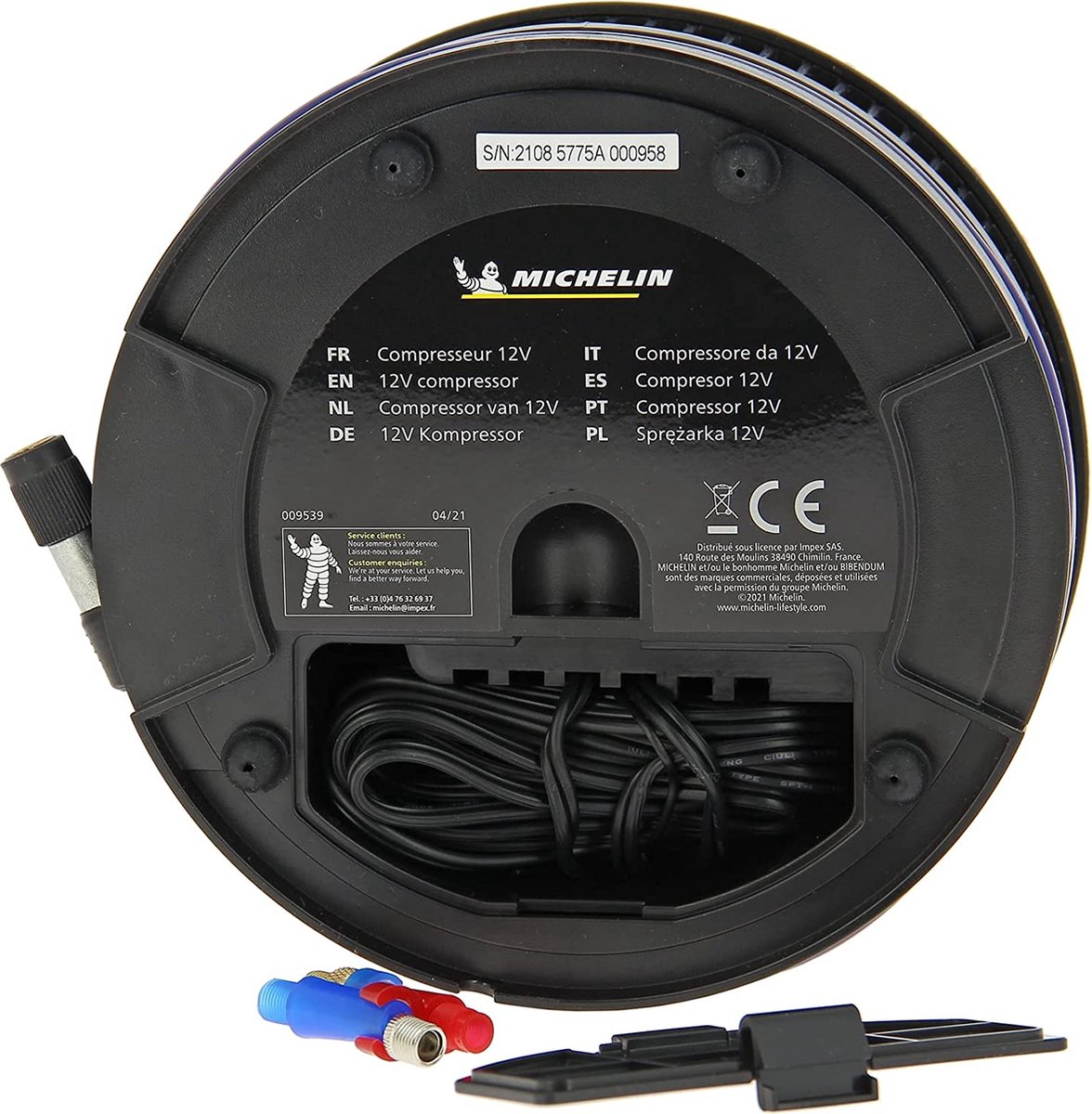 Michelin Compressor met Geïntegreerde Manometer - 12V / 7bar | bol