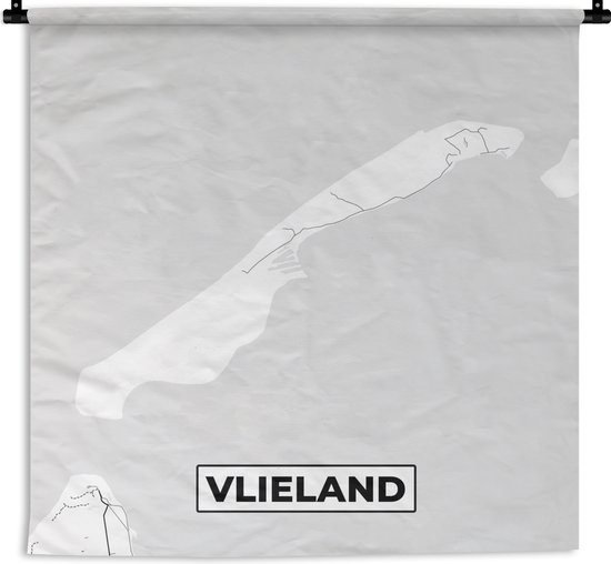 Wandkleed - Wanddoek - Plattegrond - Eiland - Kaart - Stadskaart ...